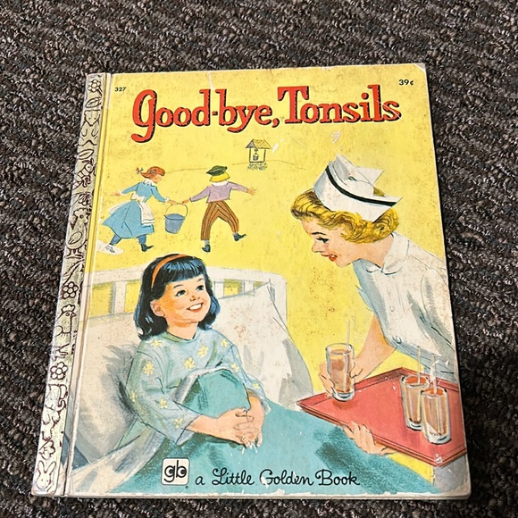 Other | Vintage Golden Book Kids Medical Goodbye Tonsils | Poshmark